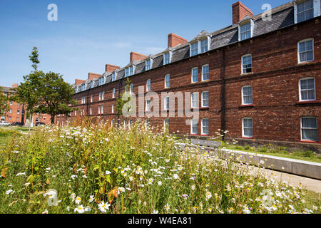 victorian tenement blocks on Barrow Island Barrow in Furness Stock ...
