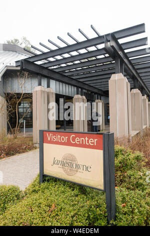 Historic Jamestowne visitor center Jamestown Virginia Stock Photo - Alamy