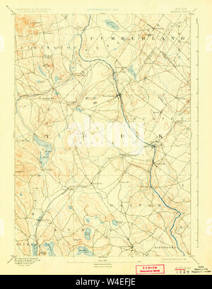 Maine USGS Historical Map Buxton 306505 1944 62500 Restoration Stock ...