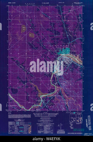 Calais, Maine, map 1954, 1:25000, United States of America by Timeless ...