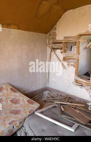 Wrecked Bedroom in Abandoned House Stock Photo - Alamy