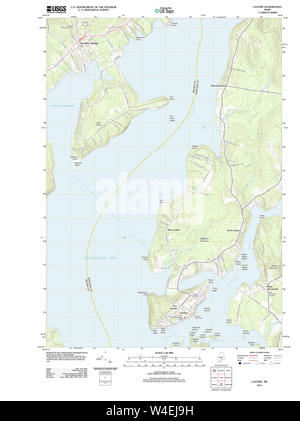 Maine USGS Historical Map Castine 460301 1973 24000 Restoration Stock ...