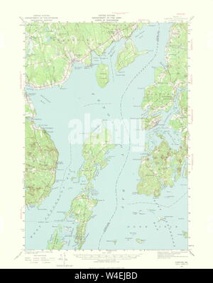 Maine USGS Historical Map Castine 460301 1973 24000 Restoration Stock ...