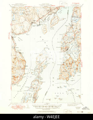Maine USGS Historical Map Castine 460298 1943 62500 Inversion ...