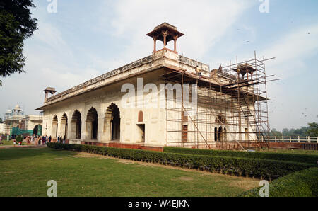 Rang Mahal Red Fort Delhi India mughal arches, built by Shah Jahan 1639 ...