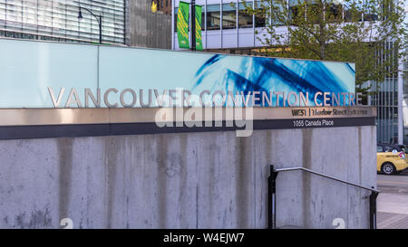 Vancouver Convention Centre Sign Stock Photo - Alamy