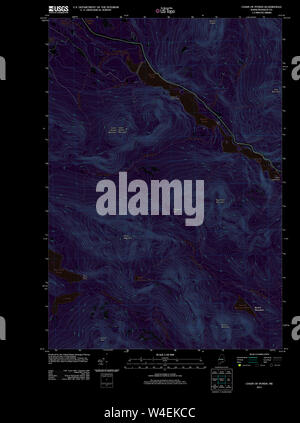 Maine USGS Historical Map Chain of Ponds 20110910 TM Restoration Stock ...