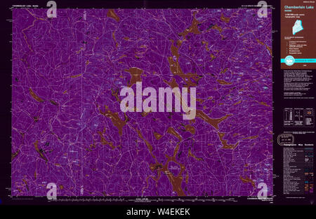 Maine USGS Historical Map Chamberlain Lake 807847 1994 100000 ...