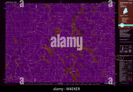 Maine USGS Historical Map Chamberlain Lake 807847 1994 100000 ...