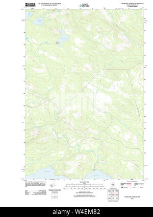 Maine USGS Historical Map Churchill Lake 460322 1954 62500 Restoration ...