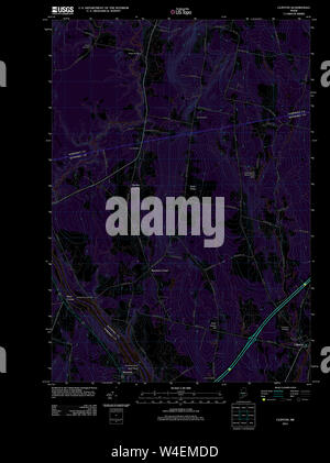 Maine USGS Historical Map Clinton 806612 1982 24000 Inversion ...