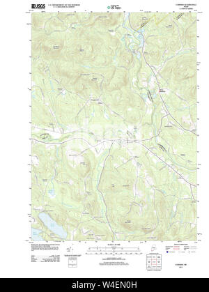 Maine USGS Historical Map Cornish 460331 1975 24000 Restoration Stock ...