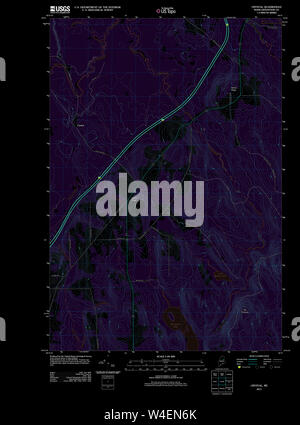 Maine USGS Historical Map Crystal 105057 1989 24000 Restoration Stock ...