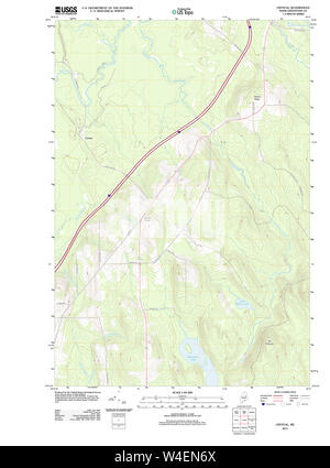 Maine USGS Historical Map Crystal 105057 1989 24000 Restoration Stock ...