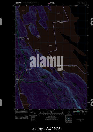 Maine USGS Historical Map Danforth 460342 1940 62500 Inversion ...