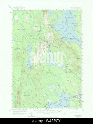 Maine USGS Historical Map Danforth 460342 1940 62500 Inversion ...