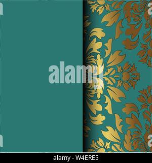 Vector damask vintage baroque ornament. Retro pattern antique style ...