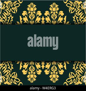 Vector damask vintage baroque ornament. Retro pattern antique style ...