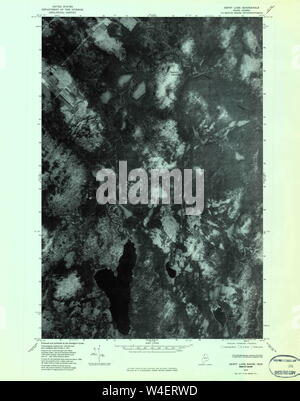 Maine USGS Historical Map Depot Lake 460355 1955 62500 Restoration ...