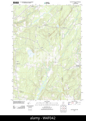 Maine USGS Historical Map East Dixfield 20110902 TM Restoration Stock ...