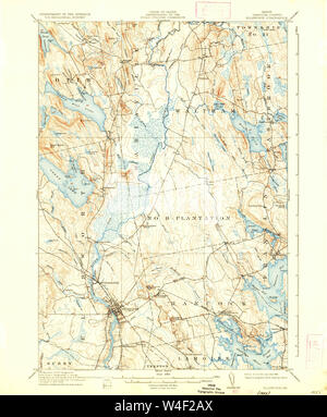 Maine USGS Historical Map Ellsworth 20110909 TM Inversion Restoration ...