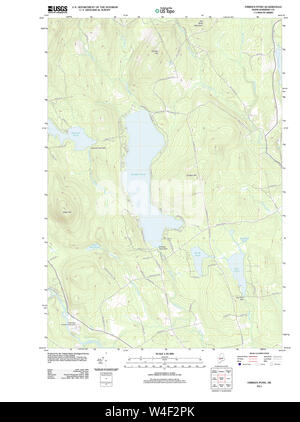 Maine USGS Historical Map Embden Pond 105114 1989 24000 Inversion ...