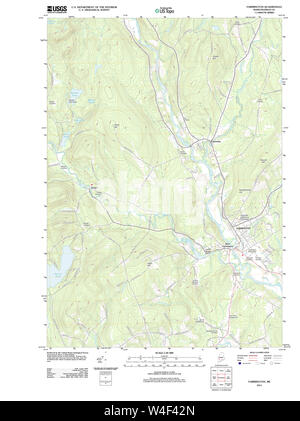 Maine USGS Historical Map Farmington 807488 1924 62500 Restoration ...