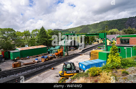 LLANBERIS STATION ON THE MOUNT SNOWDON RAILWAY. WALES. UK Stock Photo ...