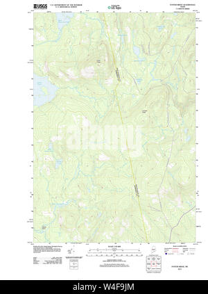 Maine USGS Historical Map Foster Ridge 20110906 TM Inversion ...