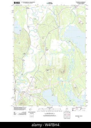 Maine USGS Historical Map Fryeburg 807932 1963 24000 Restoration Stock ...