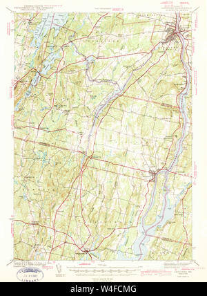 Maine USGS Historical Map Gardiner 460428 1943 62500 Restoration Stock ...
