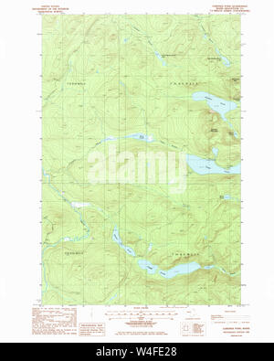 Maine USGS Historical Map Gardner Lake 306580 1943 62500 Inversion ...