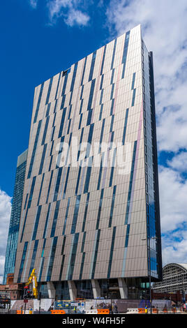 The Axis Tower apartment block from Medlock Street, Manchester, England ...