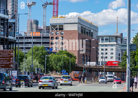 The Circle Square car park and hotel building under construction, June ...
