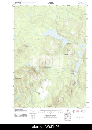 Maine USGS Historical Map Great Pond 460454 1932 62500 Restoration ...