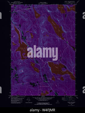 Maine USGS Historical Map Green Lake 806736 1982 24000 Inversion ...