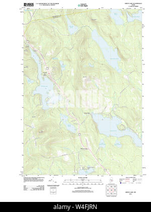 Maine USGS Historical Map Green Lake 806736 1982 24000 Inversion ...