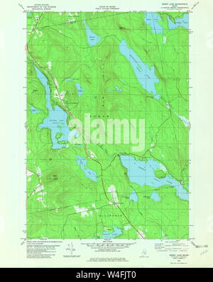 Maine USGS Historical Map Green Lake 806736 1982 24000 Inversion ...