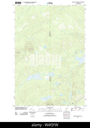 Maine USGS Historical Map Green Lake 806736 1982 24000 Inversion ...