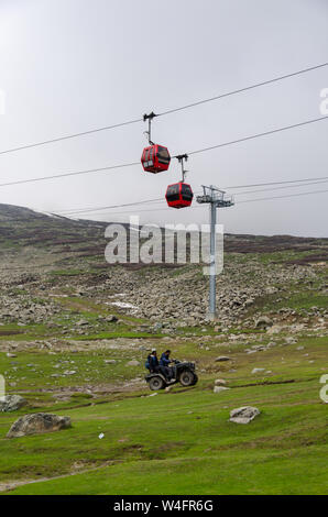 View of Gondola Phase 2 and ATV available for ride to tourists at ...