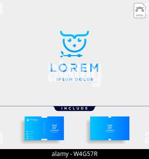 coding owl logo design vector bird coder programmer symbol icon Stock ...