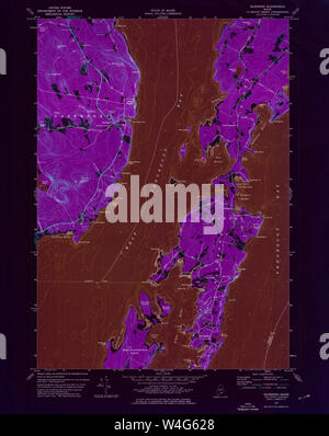 Maine USGS Historical Map Islesboro 806786 1973 24000 Restoration Stock ...