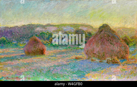 Stacks of Wheat (End of Summer) 1890 - 1891; Giverny, France by Claude ...