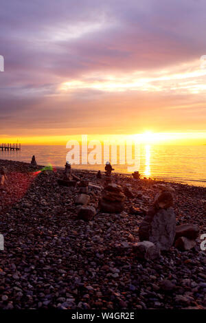 Lake Constance at moody sunrise Stock Photo - Alamy