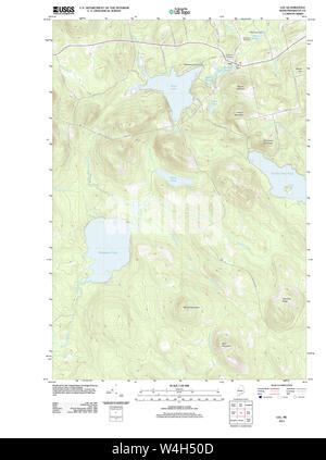 Maine USGS Historical Map Lee 105280 1988 24000 Restoration Stock Photo ...