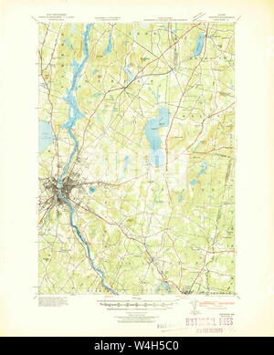 Maine USGS Historical Map Lewiston 460546 1942 62500 Inversion ...