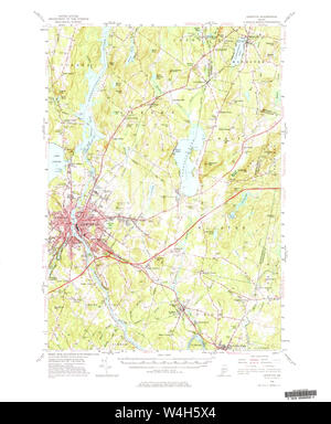Maine USGS Historical Map Lewiston 460550 1956 62500 Restoration Stock ...