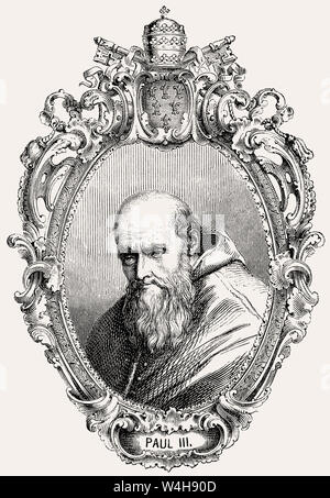 'Portrait of Pope Paul III'. Italy, 1545-1546. Dimensions: 98x79 cm ...