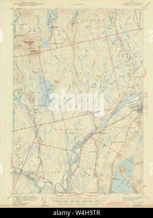 Maine USGS Historical Map Lincoln West 808030 1988 24000 Restoration ...