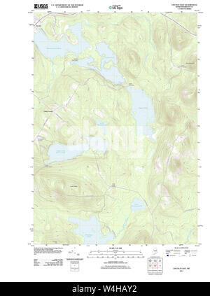 Maine USGS Historical Map Lincoln 460559 1942 62500 Restoration Stock ...